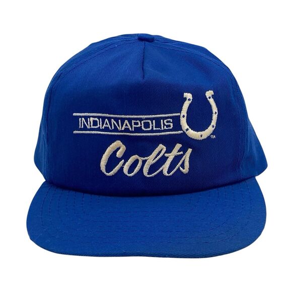 Annco | Accessories | Vintage Indianapolis Colts Snapback Hat Blue ...